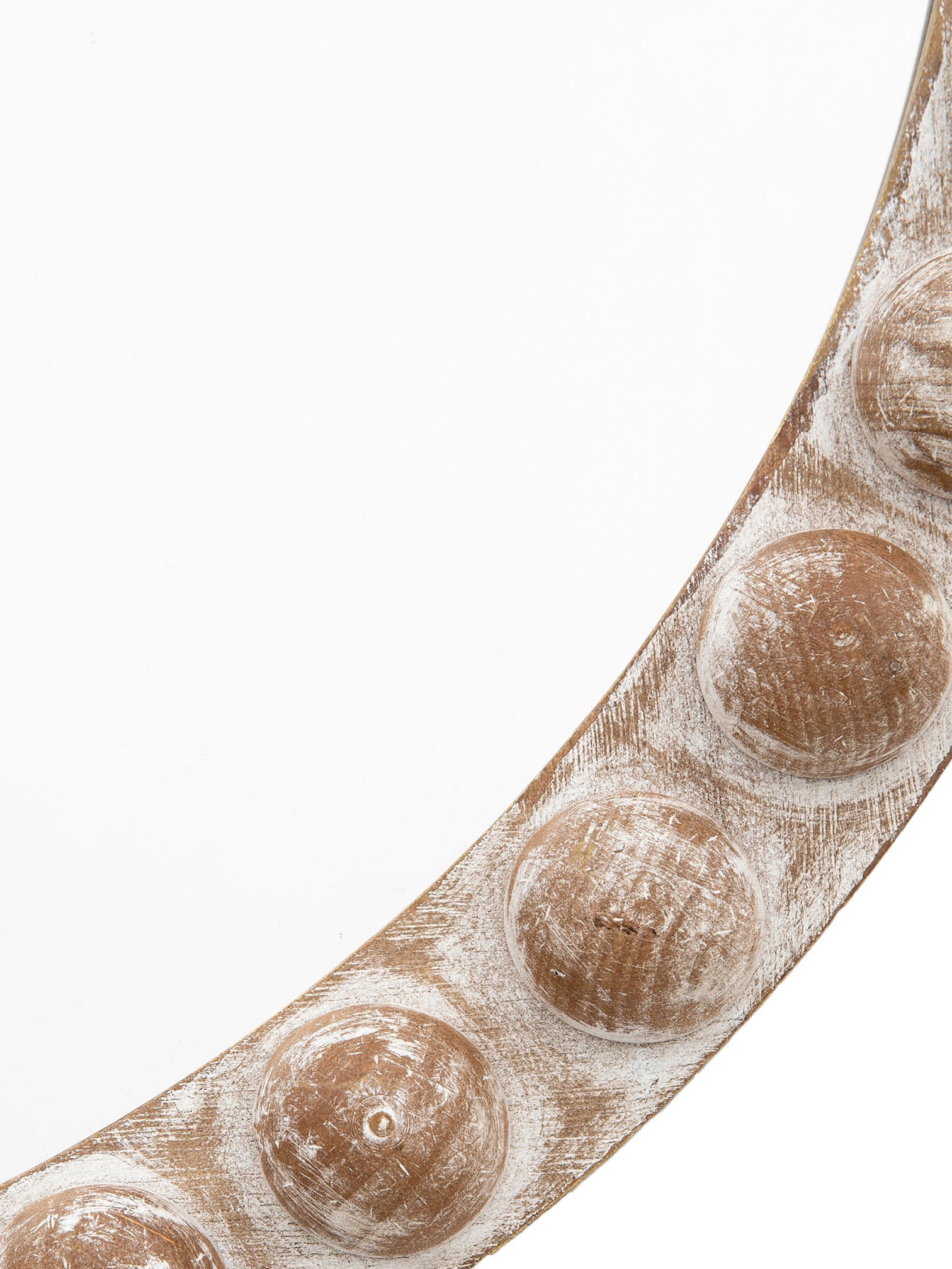 Nora Round Wooden Mirror | Hudson Home