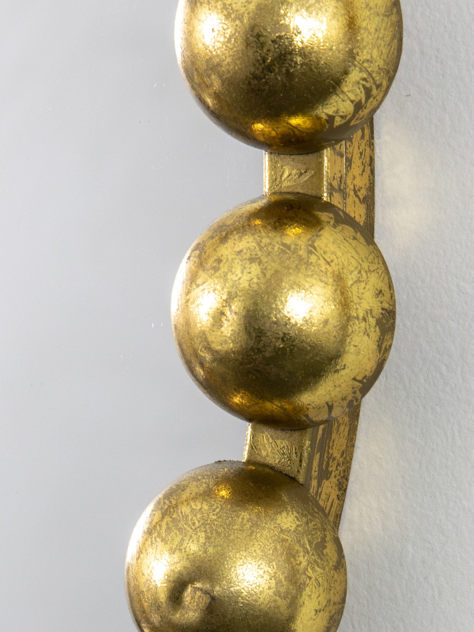 Bellagio Gold Bobble Round Mirror | Hudson Home