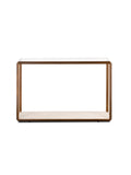 Emily Console Table with Antique Style Brass Surround | Hudson Home