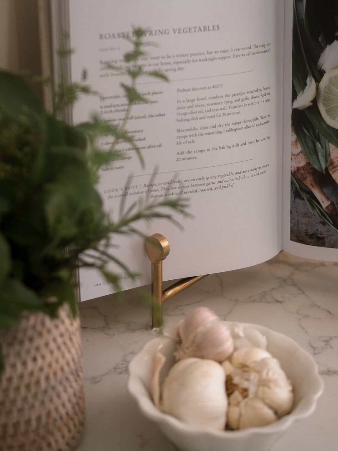 Cookbook Stand Gold | Hudson Home