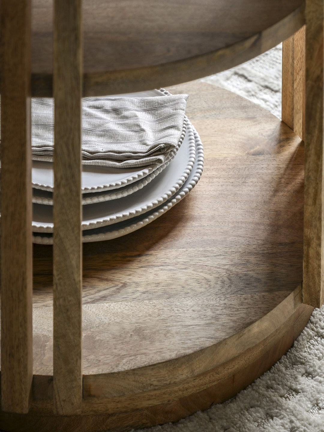 Valerie Slatted Dining Table | Hudson Home