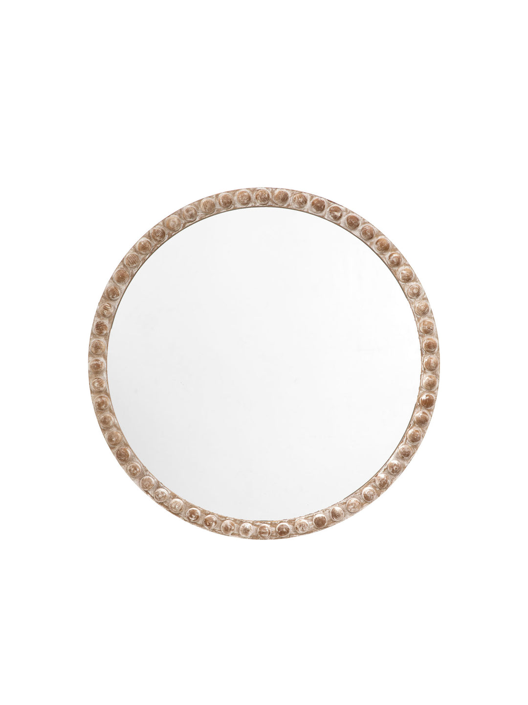 Nora Round Wooden Mirror | Hudson Home