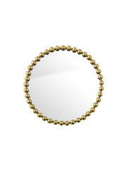Bellagio Gold Bobble Round Mirror | Hudson Home