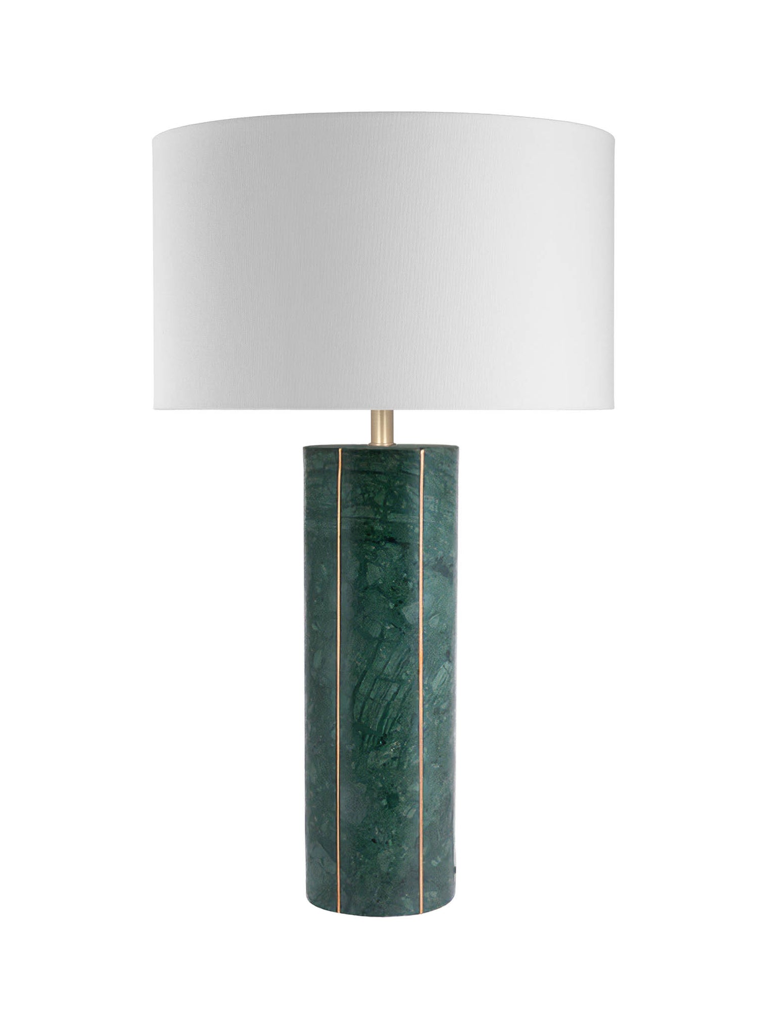 Venetia Jade Marble Lamp with Shade | Hudson Home